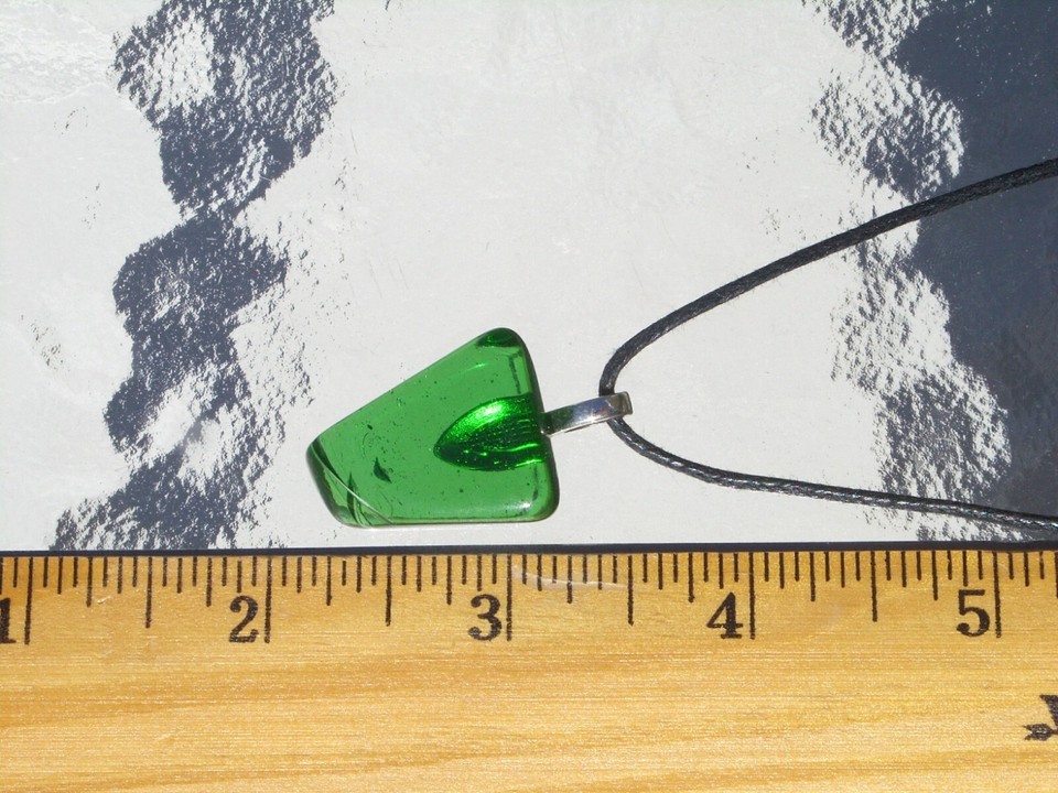 Gaia Stone aka Helenite Free Form Stone Crystal Pendant Necklace | eBay