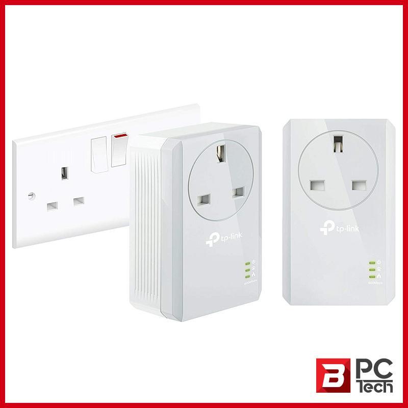 TP-Link TL-PA4010PKIT AV600 Powerline Adapter with AC Pass Through ...