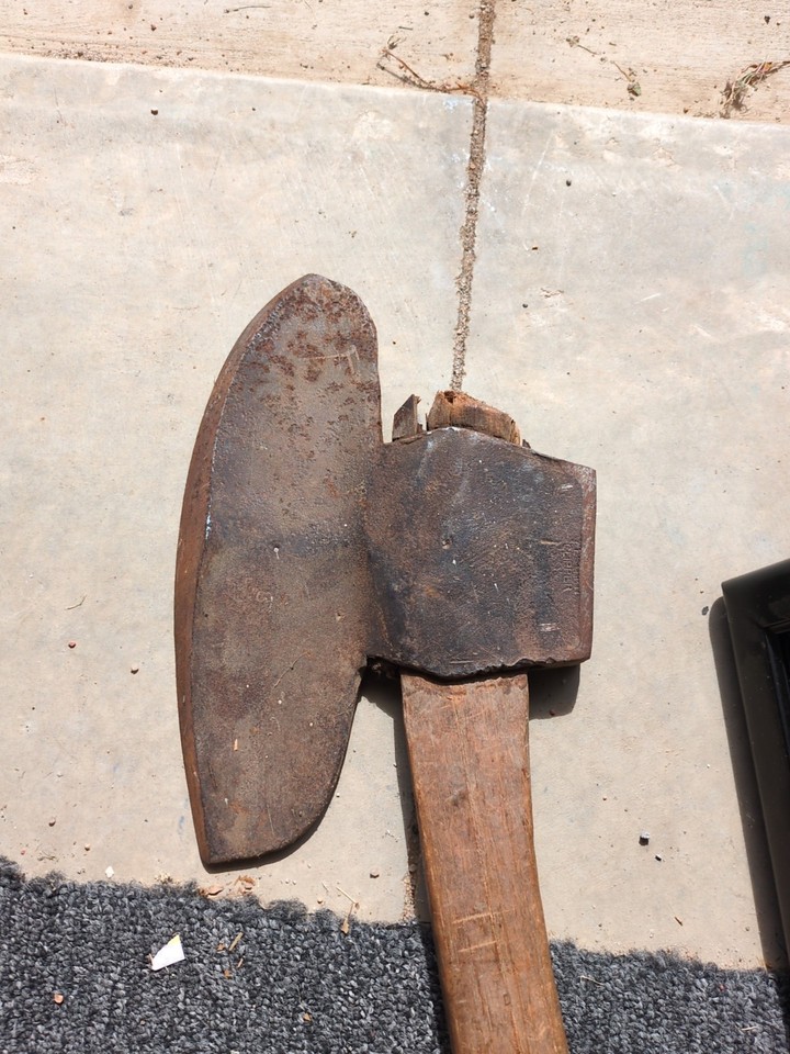 Vintage Western Chipper Broad Axe(Will Remove Handle For Shipping) | eBay