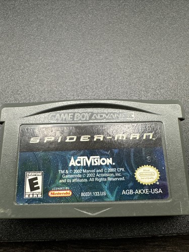 Spider-Man For Game Boy Advance GBA, 2002 Tested and Works | eBay