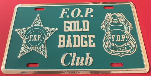 Law Enforcement Support Booster License Plate Florida Sheriffs | eBay