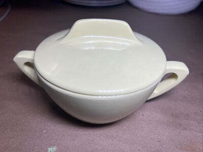 Prolon Ware Yellow Sugar Container with Lid Melamine Melmac Florence MA ...