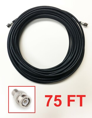Belden 8241 75' Foot Male M-M BNC Shielded Cable | eBay