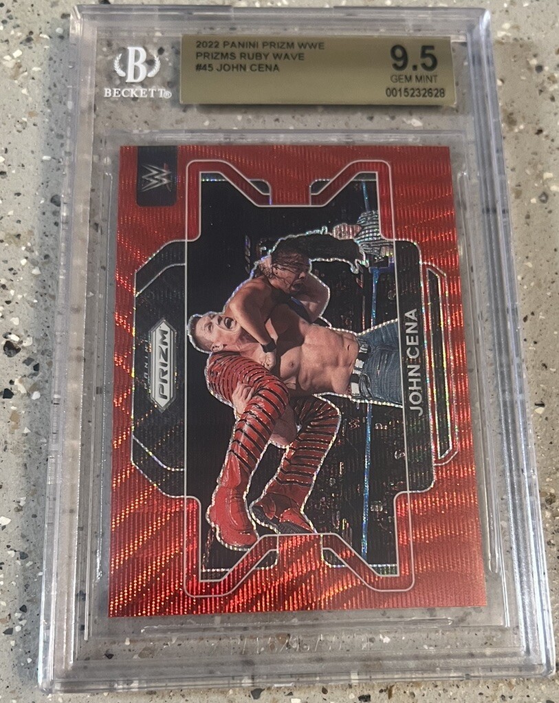 2022 Panini Prizm WWE - Ruby Wave Prizm #45 John Cena for sale online ...