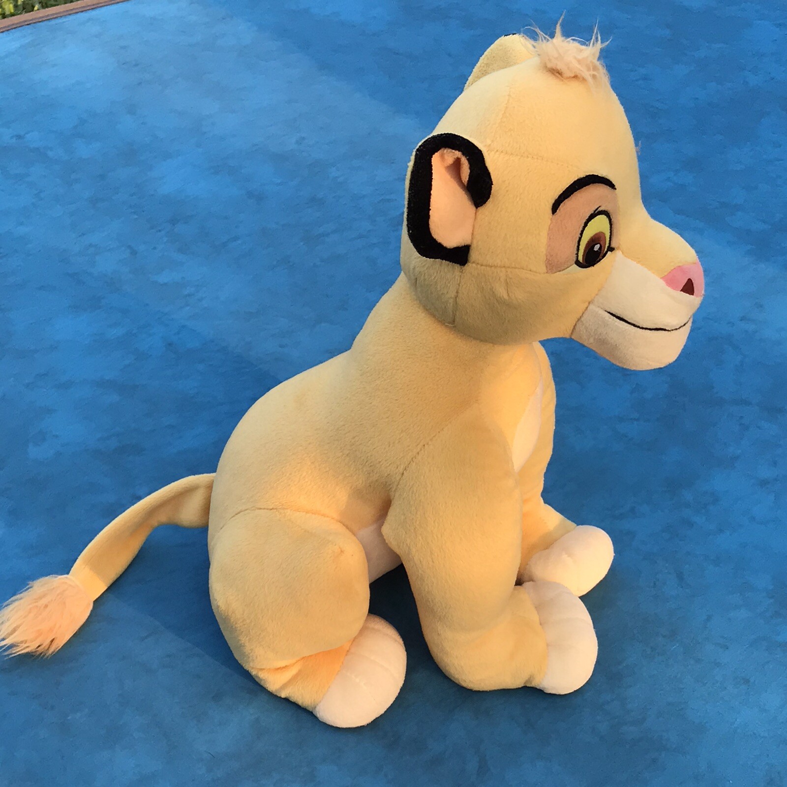 Disney Jumbo SIMBA Lion King Young Cub 16” Sitting Plush Stuffed Animal ...