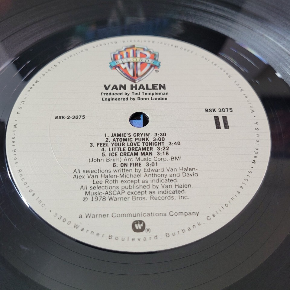 Van Halen – Van Halen (1978) Warner Bros BSK 3075 White Label LP VG+ | eBay
