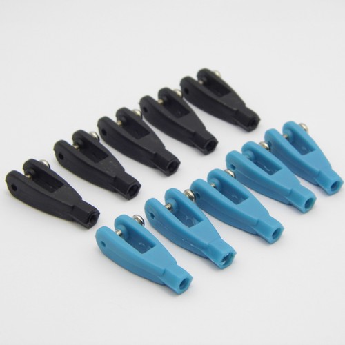10x 2mm/2.5mm Tie Rod End Nylon Servo Horn Clevis fr RC Model Boat Car ...