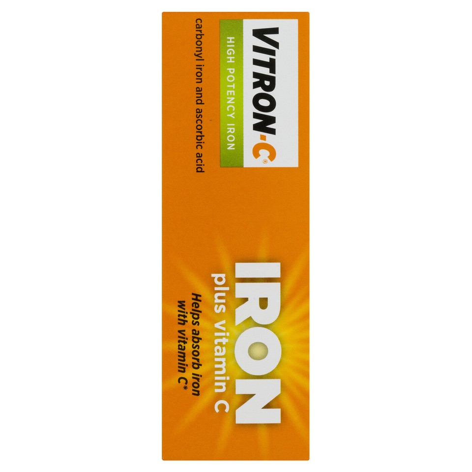 Vitron-C High Potency Iron Supplement with Vitamin C, 60 Count ...