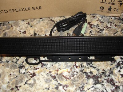HP USB LCD Computer Speaker Bar NQ576AA. | eBay