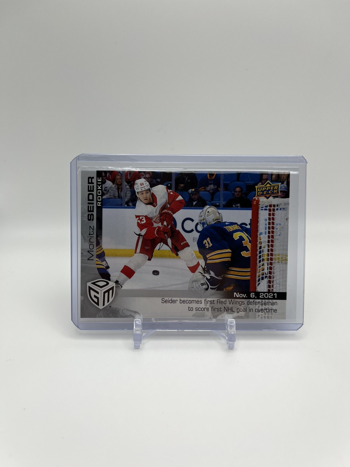 Moritz Seider 2021-22 Upper Deck Game Dated Moments Rookie /999 #14 ...