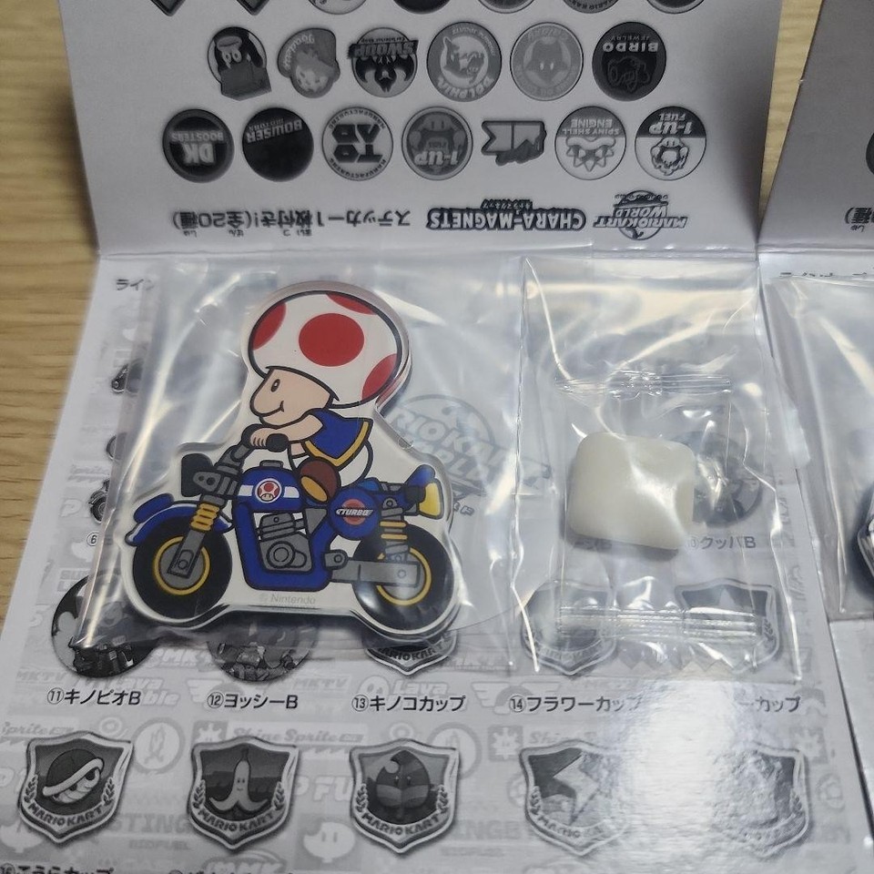 Mario & Toad Mario Kart World 2Pack Char Magnets Bike & Kart Design ...