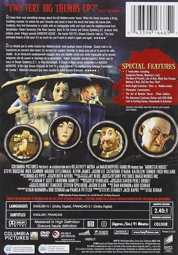 Monster House (DVD) Mitchel Musso Sam Lerner Spencer Locke Steve ...