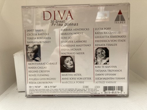 DIVA 30 Great Prima Donnas 2 CD's Compilation 2000 | eBay