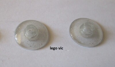 Lego 4740 x2 Dish Radar 2x2 Glitter Tr-Clear du Belville 5962 MOC A99 ...