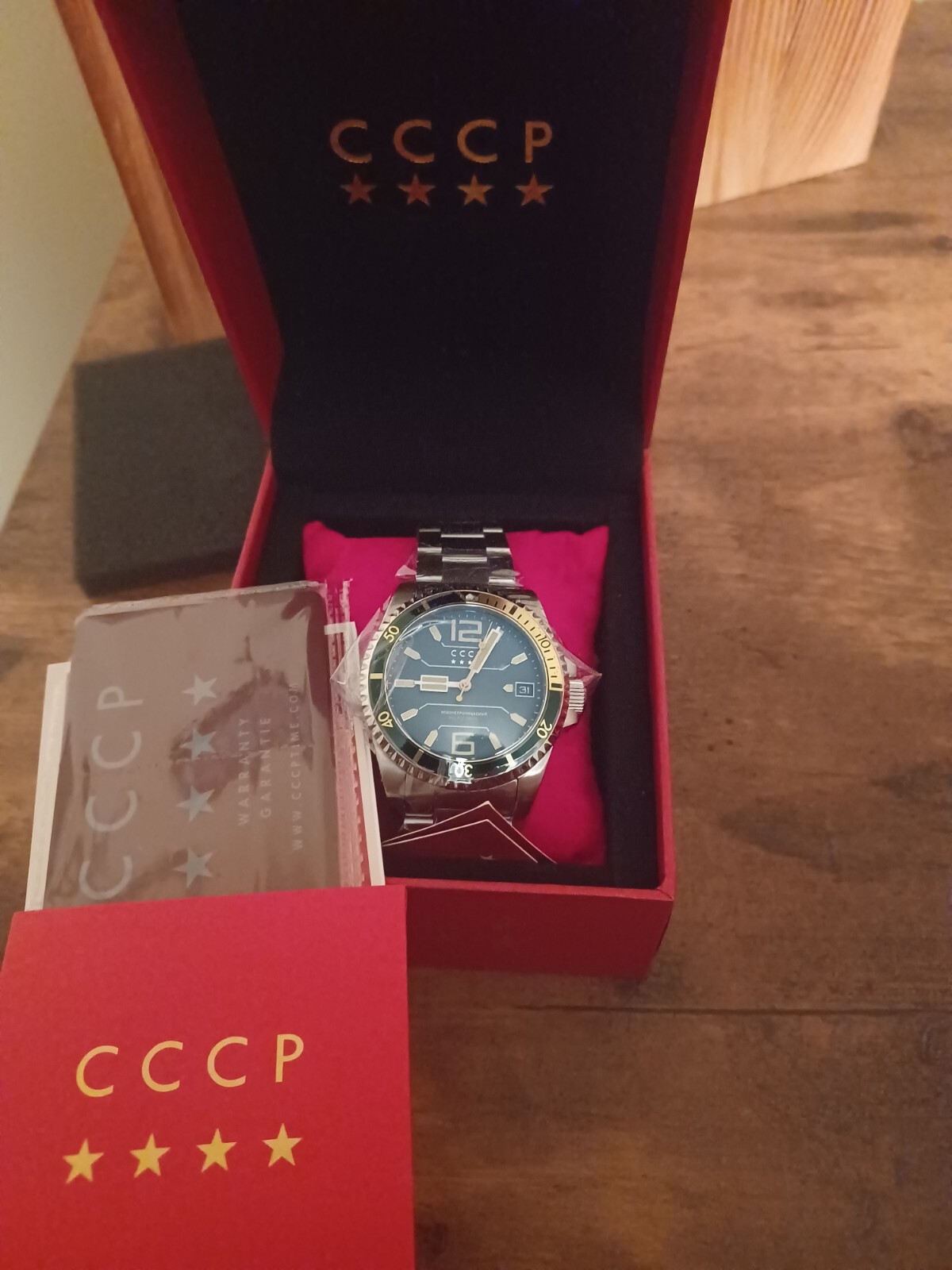 CCCP ALFA 200 DIVER GREEN / STEEL AUTOMATIC CP-7081-55 Men's Watch for ...