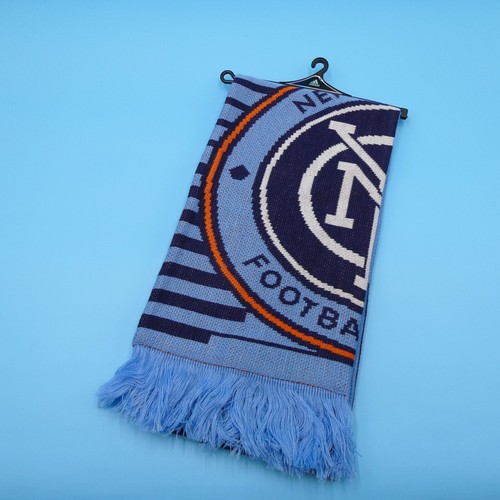 NYCFC Winter Scarf Adult Mens Womens Adidas Blue Knit Acrylic Soccer ...