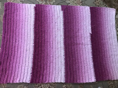 Handmade crochet afghan / throw blanket fuchsia. R | eBay