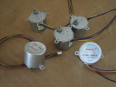 LOT of 5, W-24BYJ 5v High Speed Camera Motor with Gear Reduction Drive ...