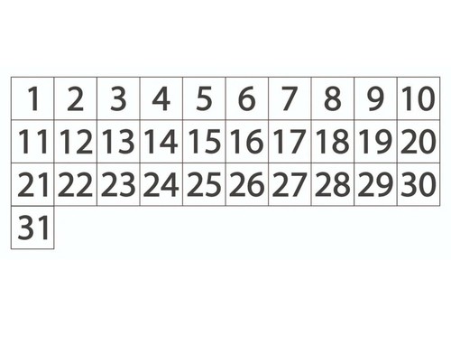 Calendar Date Number Magnets For Use Magnetic Dry Erase Board DCM ...