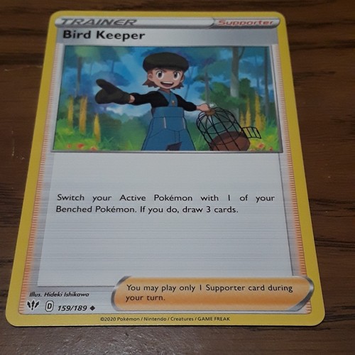 Pokemon TCG Darkness Ablaze Supporter Bird Keeper Uncommon #159/189 | eBay