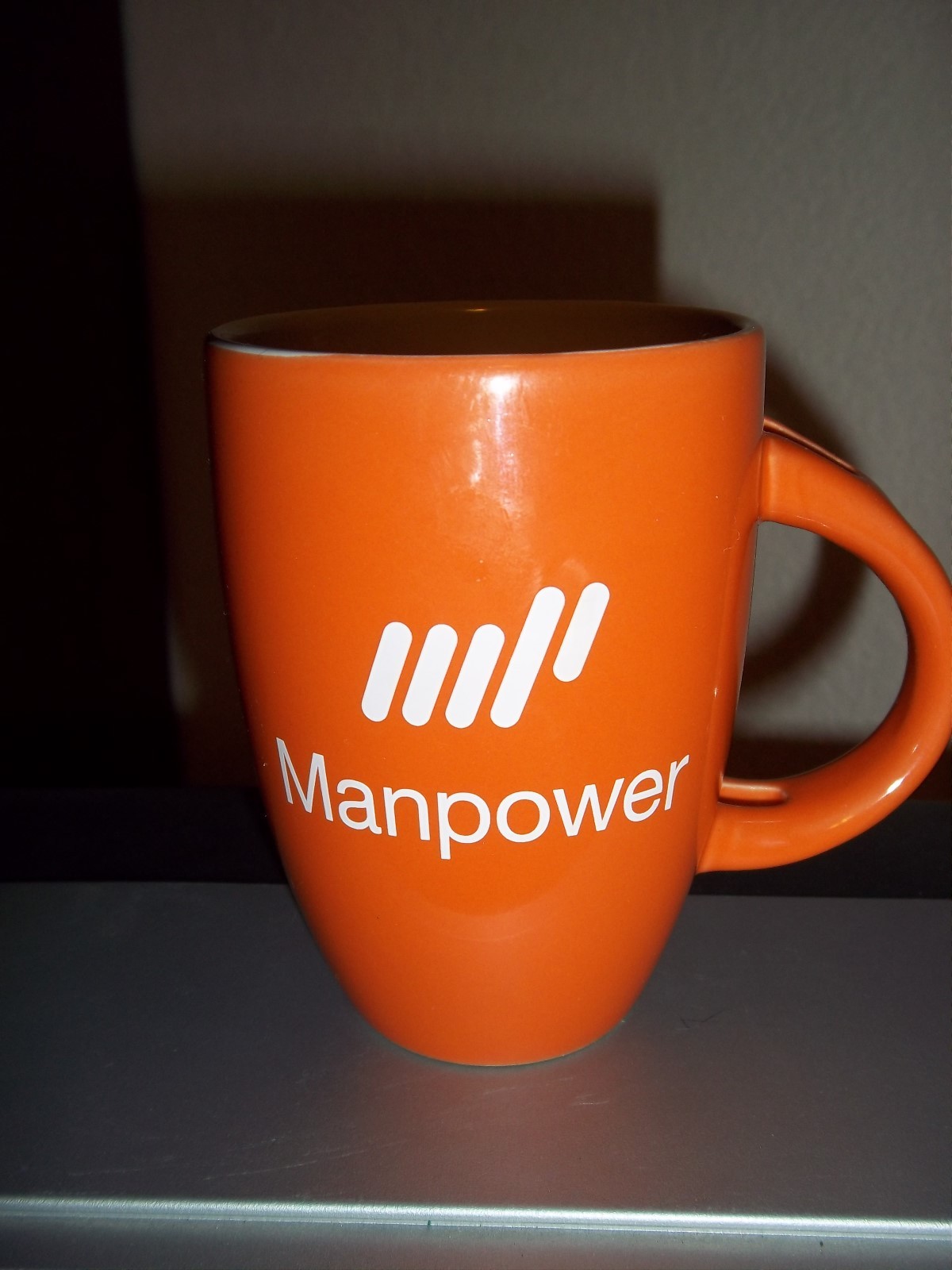 Manpower Coffee Mug Cup Orange | eBay