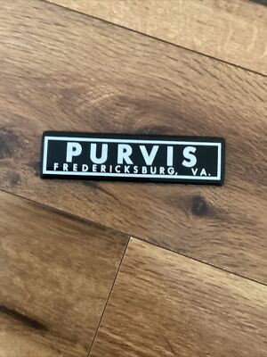 Purvis Fredericksburg, Virginia Plastic DEALER EMBLEM | eBay