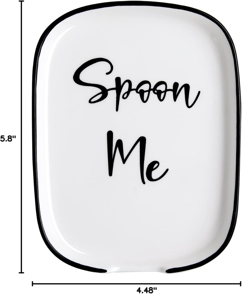 Ceramic Spoon Rest Stove Top Large Spoon Holder Spoon Kitchen Counter ...
