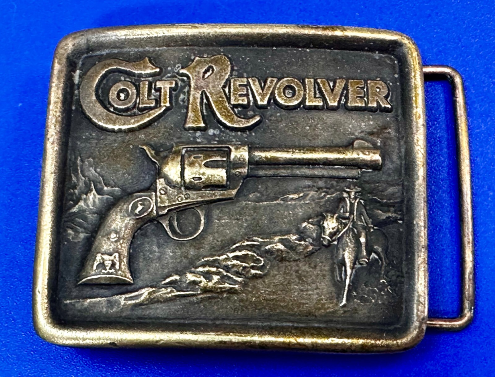 Colt Revolver Gun Western Cowboy Brass Tone VTG 1978 … - Gem