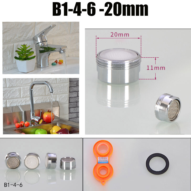 18/20/22/24/28mm Faucet Tap Aerator Male/Female Spout End Diffuser ...