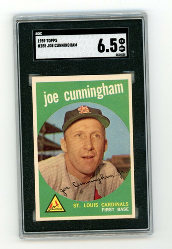 1959 Topps Baseball #285 Joe Cunningham - SGC 6.5 | eBay
