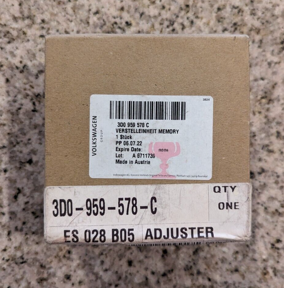NEW OEM Genuine Volkswagen VW 3D0959578C Mirror Adjusting Motor Unit ...