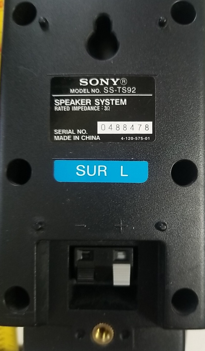Sony Theater System Ss-ts92 Ts94 Ct91 Surround for sale online | eBay