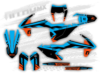 NitroMX Grafik fur KTM EXC EXC-F XC-W 125 250 350 450 500 2017 2018 2019 Dekor | eBay