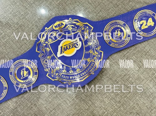 Los Angeles Lakers NBA Basketball Championship Fan Belt 4mm Zinc Adult ...
