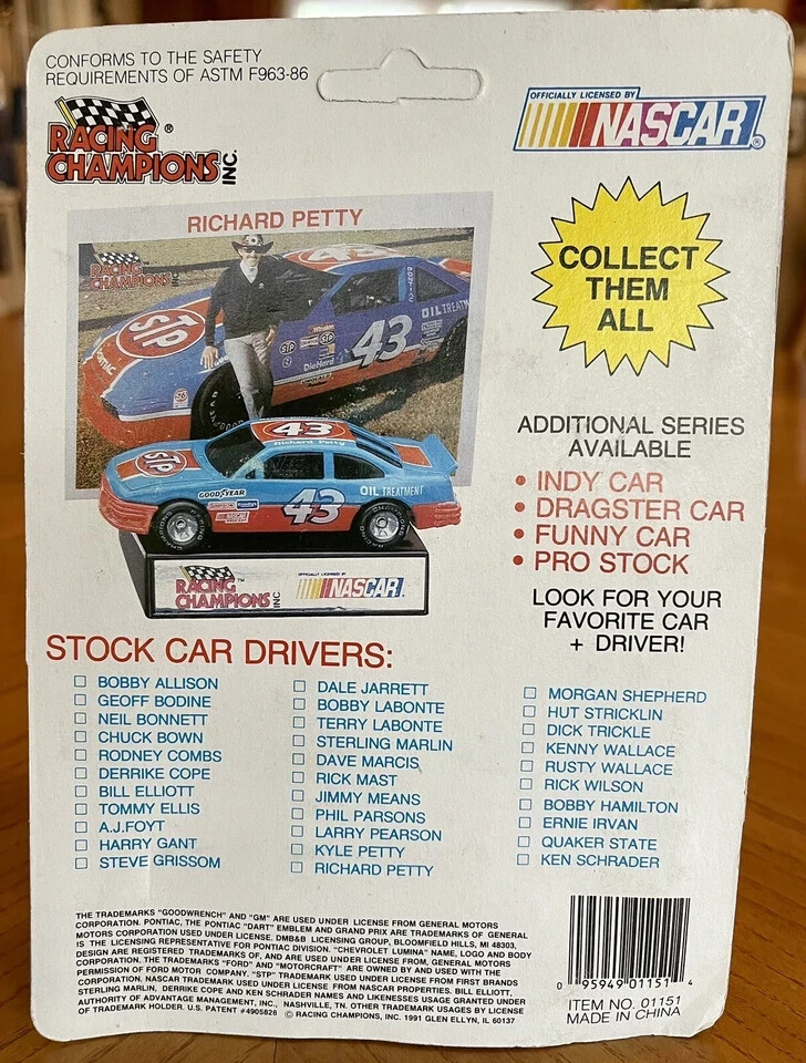 Mike Alexander Racing Champions 1991 Nascar 1:64 Diecast Car #84 Ford ...