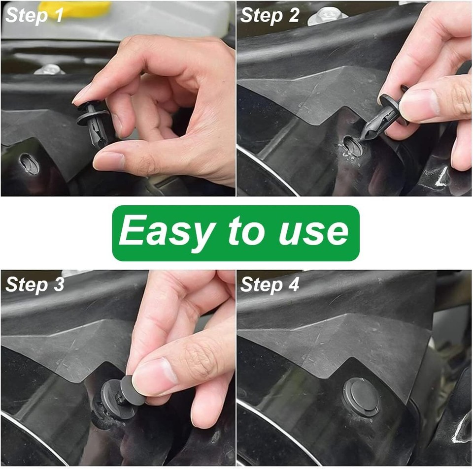 6 Sizes For Mazda Clip Push Pin Rivet Bumper Door Trim Panel Retainer ...