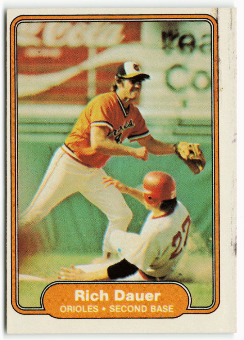 1982 Rich Dauer Fleer - Baltimore Orioles | eBay