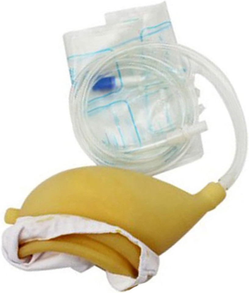 External Catheter Urine Bag Reusable Incontinence Collection Portable ...