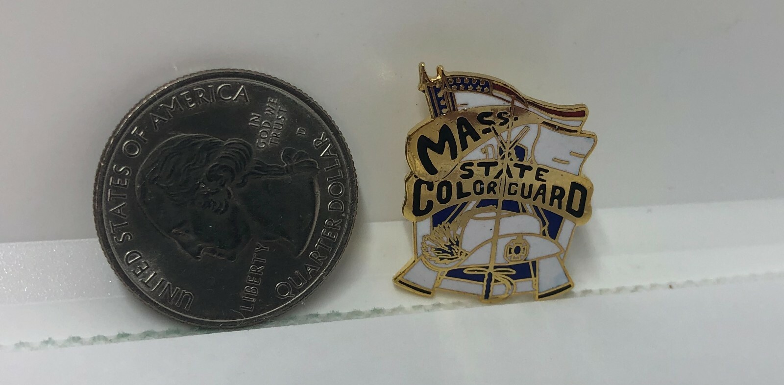 Massachusetts State Color Guard Pin | eBay