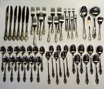 Oneida Raphael Distinction Deluxe Stainless HH Pierced Glossy Flatware ...