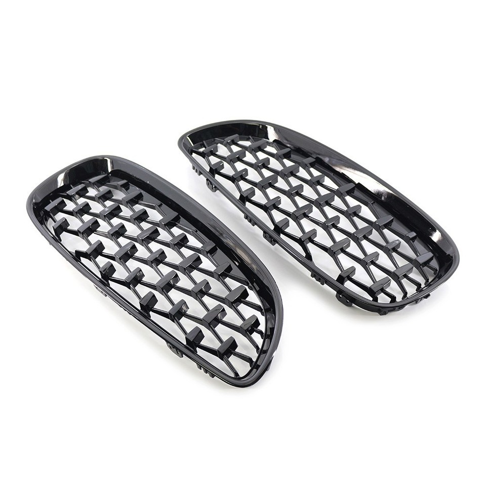 Gloss Black Front Grille Grill Diamond Meteor Style For BMW E89 Z4 2009 ...