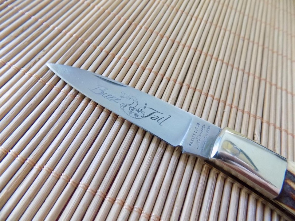 Parker Cut Co Japan Stag Buzz Tail Knife | eBay