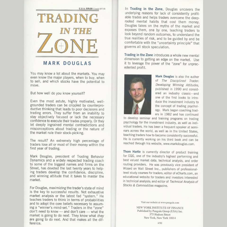 The Disciplined Trader & Trading In The Zone by Mark Douglas Trading ...