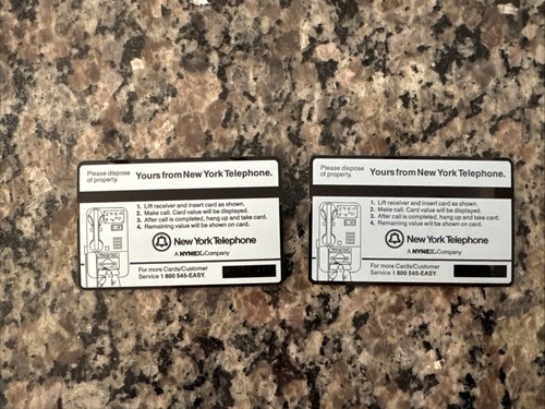 Set Of 2 New York Telephone/NYNEX Change Card Collection, Baseball ...