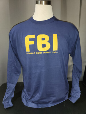 FBI FEMALE BODY INSPECTOR LONG SLEEVES T-SHIRT NEW WITH TAGS | eBay