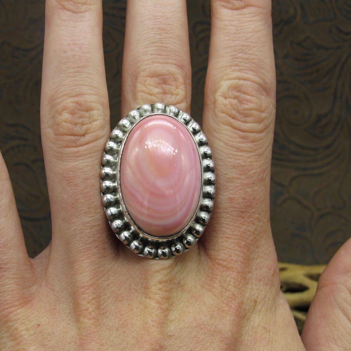 Pink Conch Shell Ring