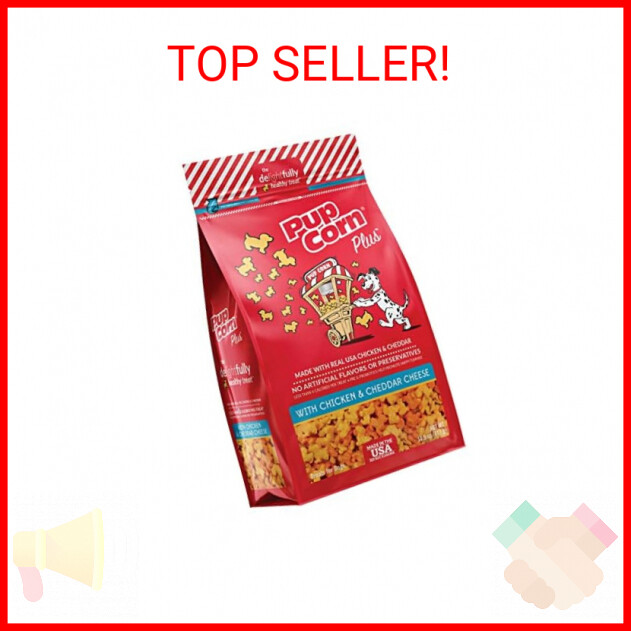 Pup Corn Plus - Puffed Dog Treats with Prebiotics and Probiotics ...