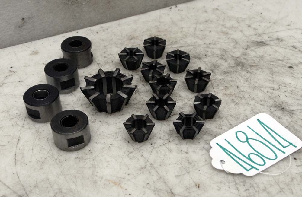 1 lot of Jacobs flex collets and tapmatic tapper collet nuts 46814 | eBay