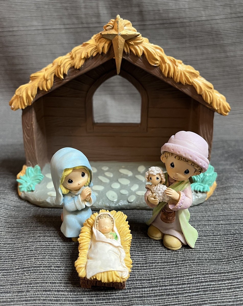 Precious Moments Nativity Scene 1980s Precious Moments Nativity Etsy