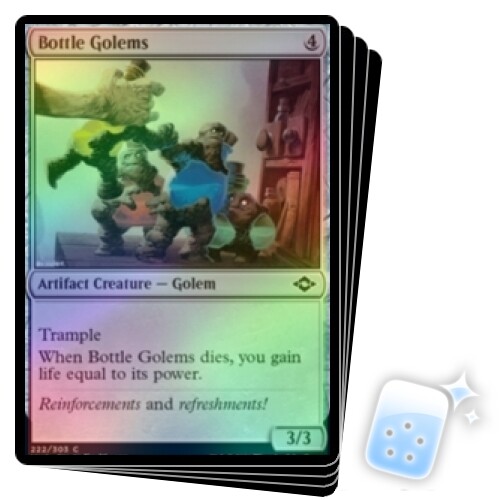 Foil Bottle Golems X4 M/NM Magic: The Gathering MTG Modern Horizons 2 ...